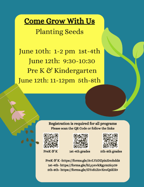 5th-8th grades-Come Grow With Us! - Walnut, Illinois Public Library
